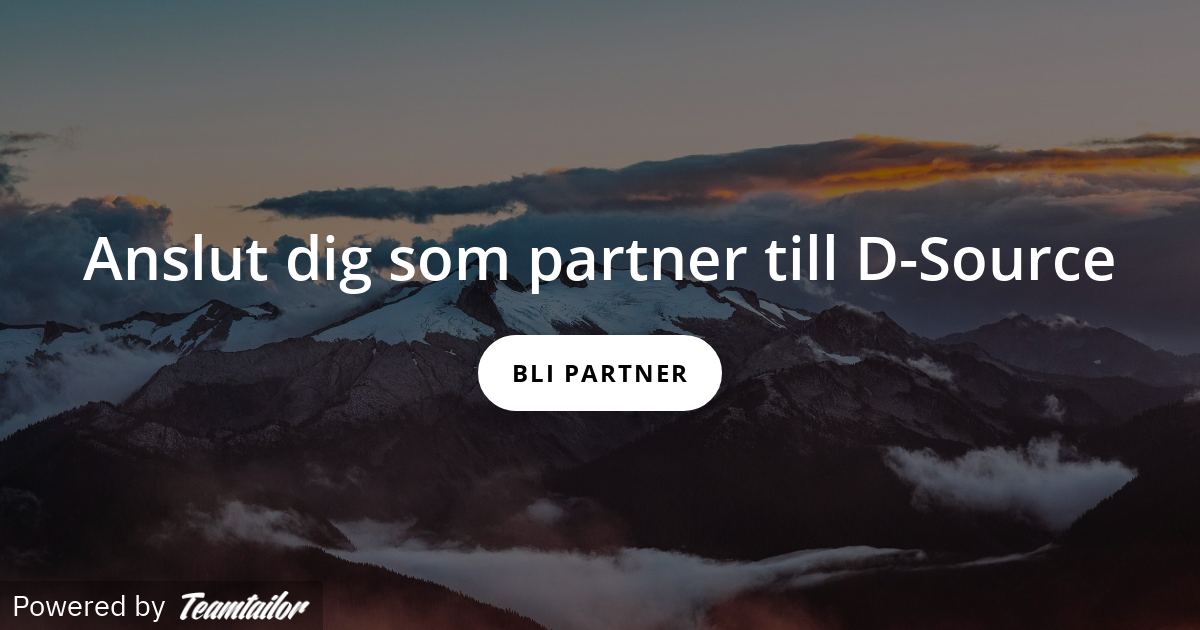 Anslut dig som partner till D-Source - D-Source