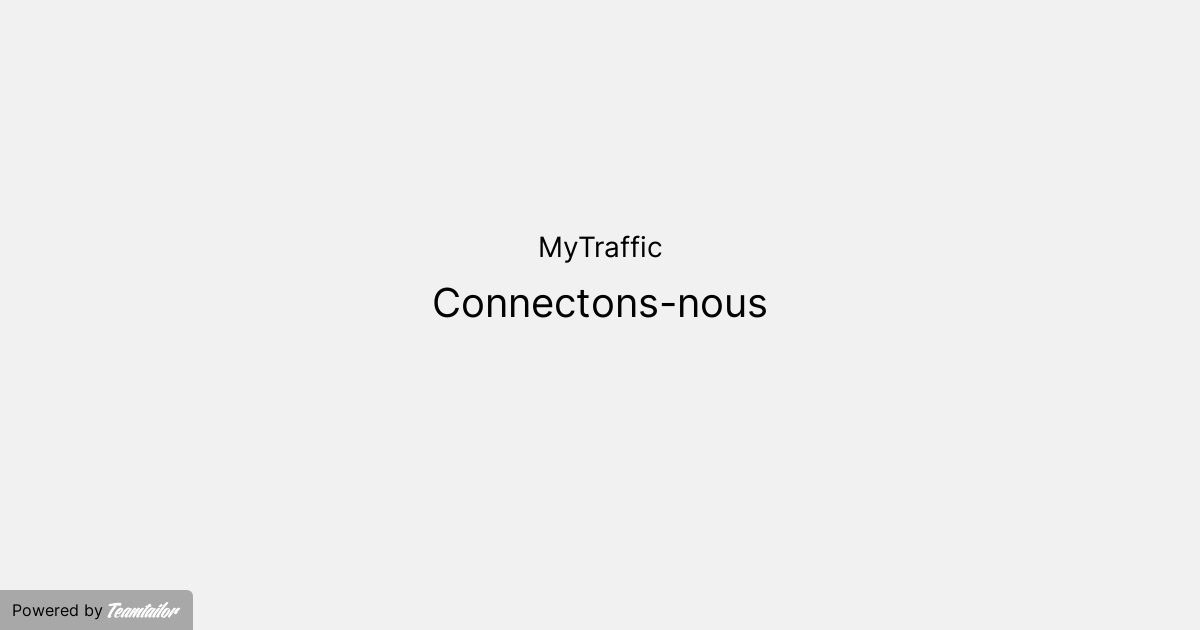 MyTraffic – Connect