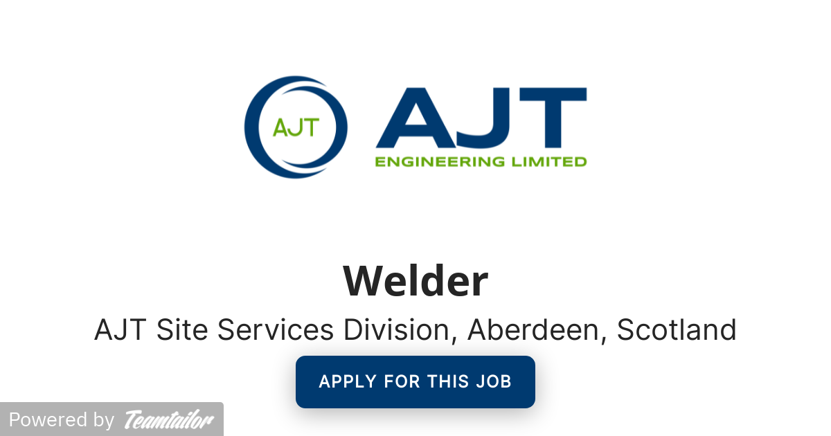 Welder - AJT Engineering