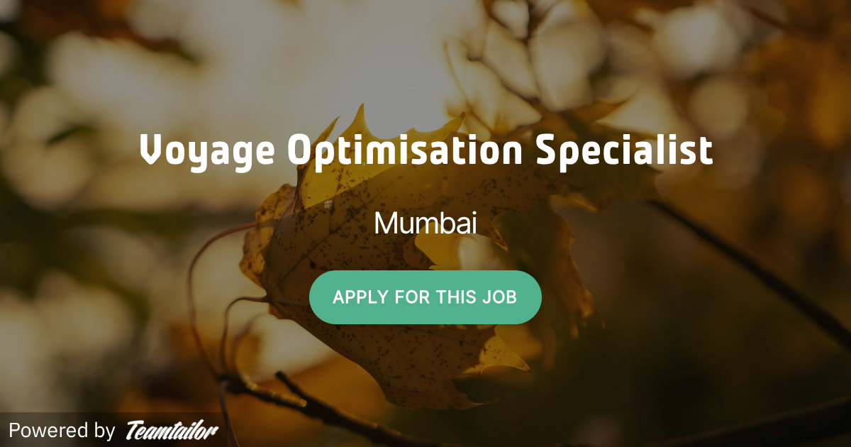 Voyage Optimisation Specialist - ZeroNorth