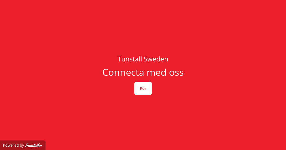 Tunstall Sweden – Connect