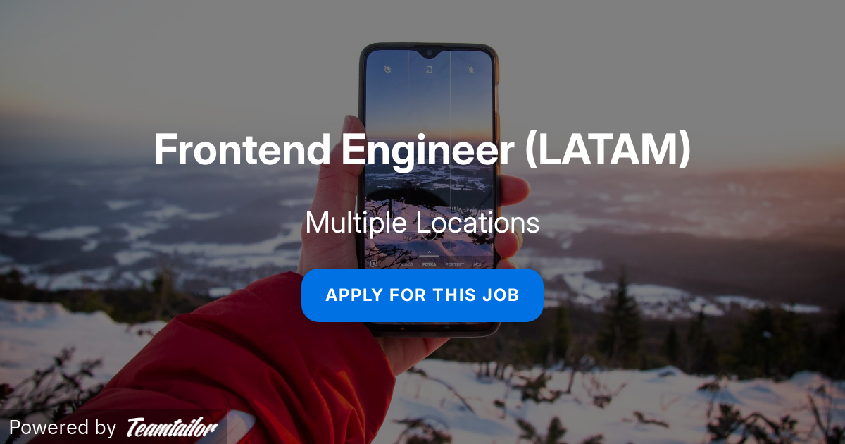 Front End Developer (LATAM) - Lateral Group