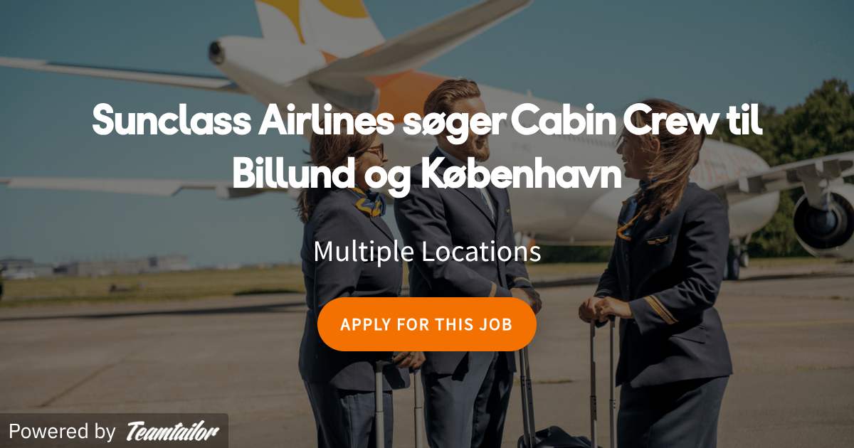 Sunclass Airlines søger Cabin Crew til Billund og København - Sunclass ...