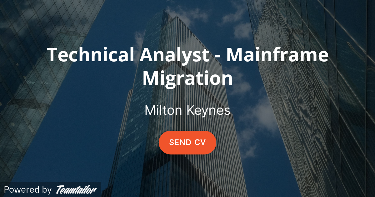 Technical Analyst - Mainframe Migration - May Business Consulting