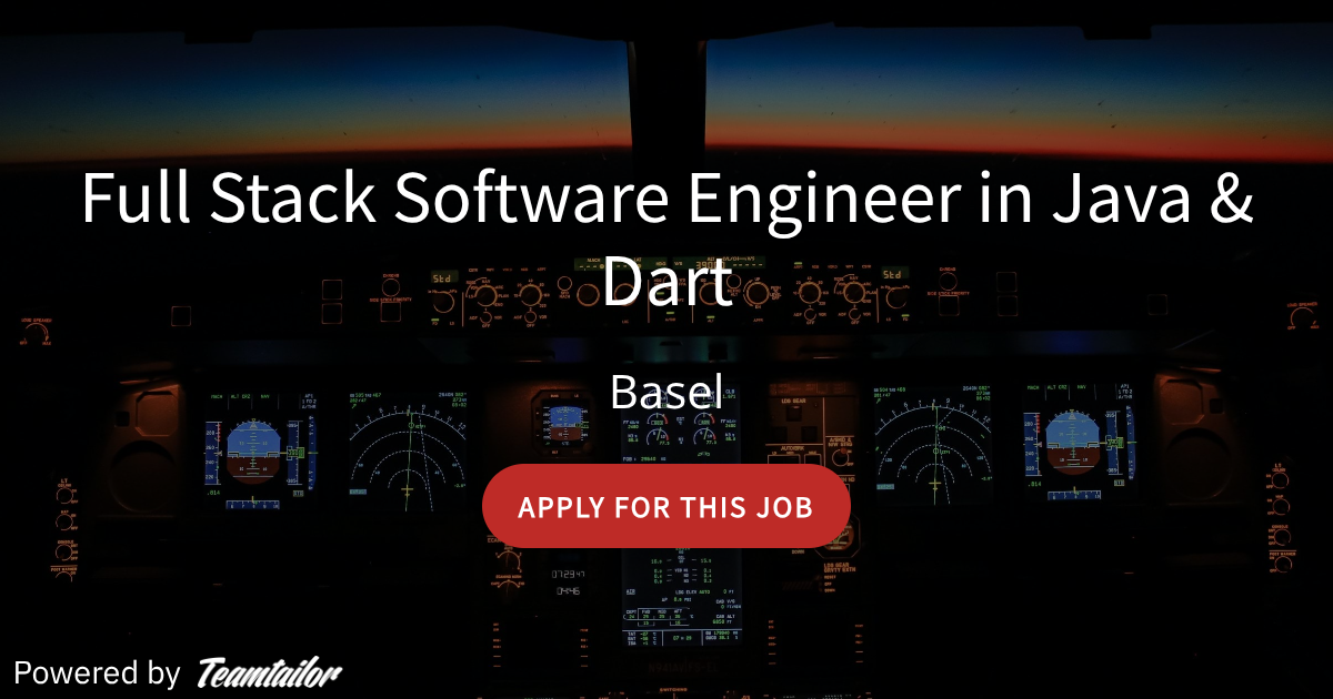 Full Stack Software Engineer in Java & Dart - Swiss AviationSoftware