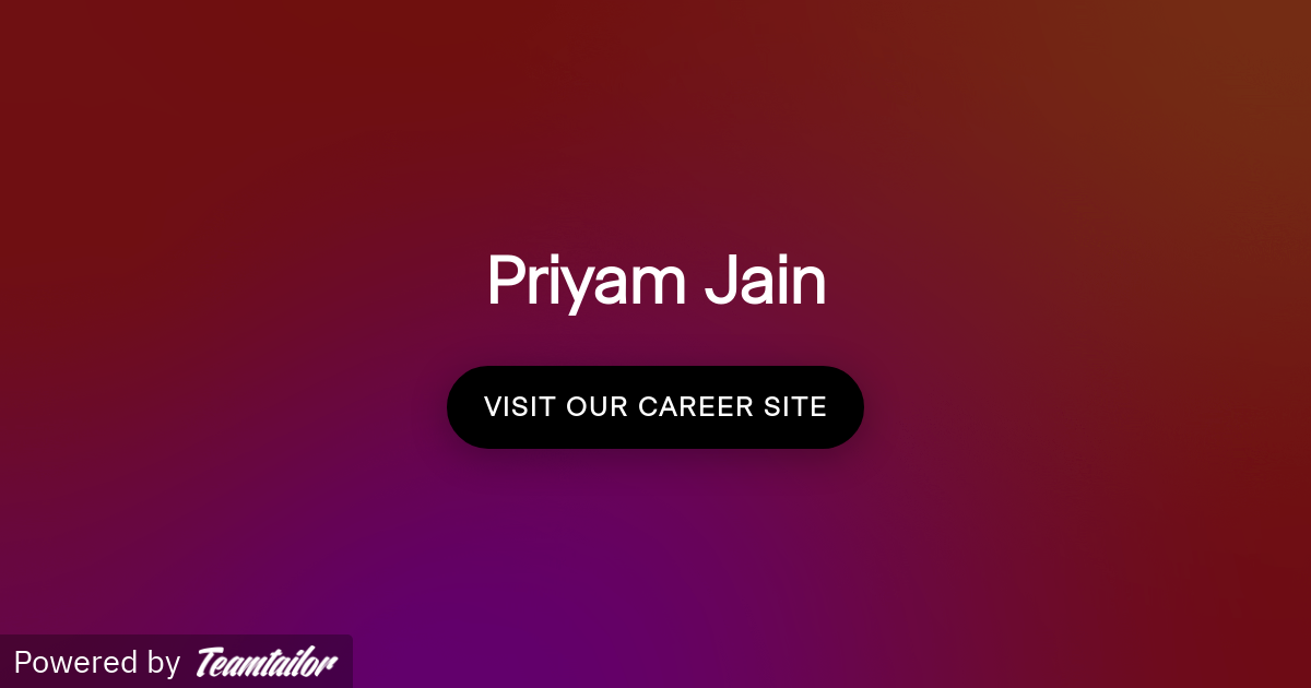 Priyam Jain - Svea Solar Sweden