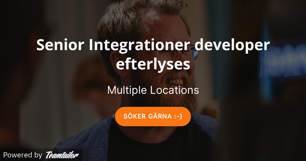 Senior Integrationer developer efterlyses - Crepido