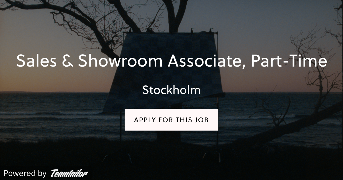 Sales & Showroom Associate, Part-Time - Nordic Knots AB