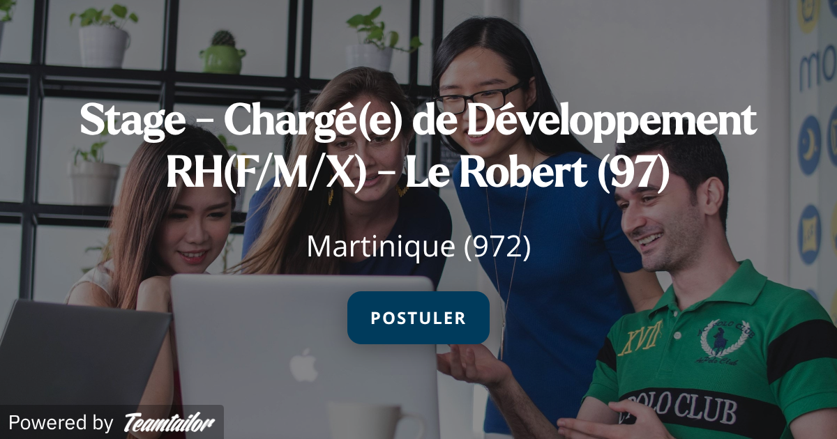 Stage - Chargé(e) de Développement RH(F/M/X) - Le Robert (97) - Saur Europe