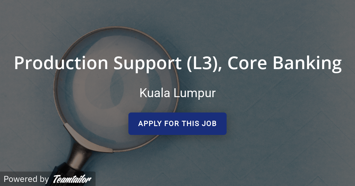 Production Support (L3), Core Banking - Sperton Global AS