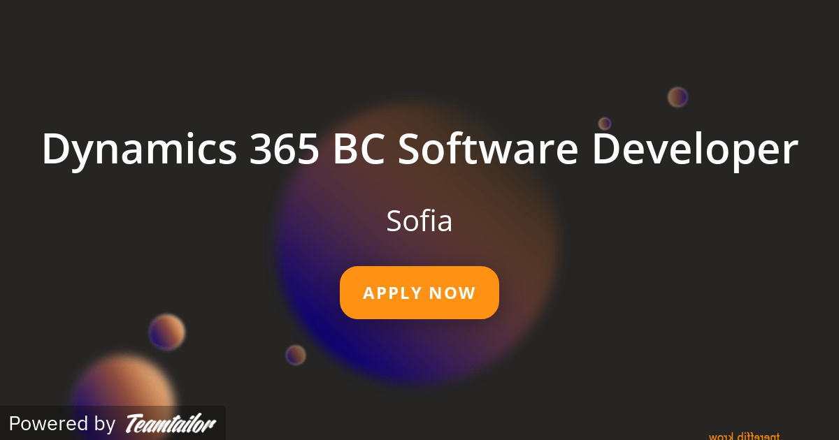 Dynamics 365 BC Software Developer - CROWDCONSULTANTS