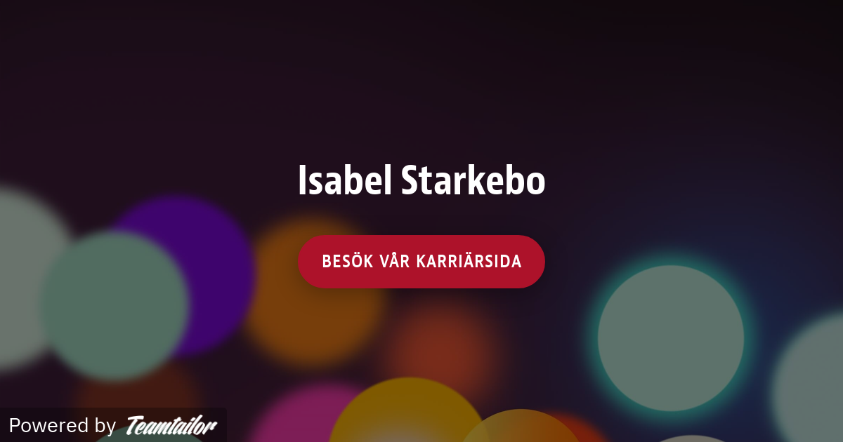 Isabel Starkebo - Baker McKenzie