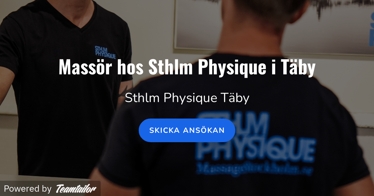 Massör hos Sthlm Physique i Täby - Sthlm Physique