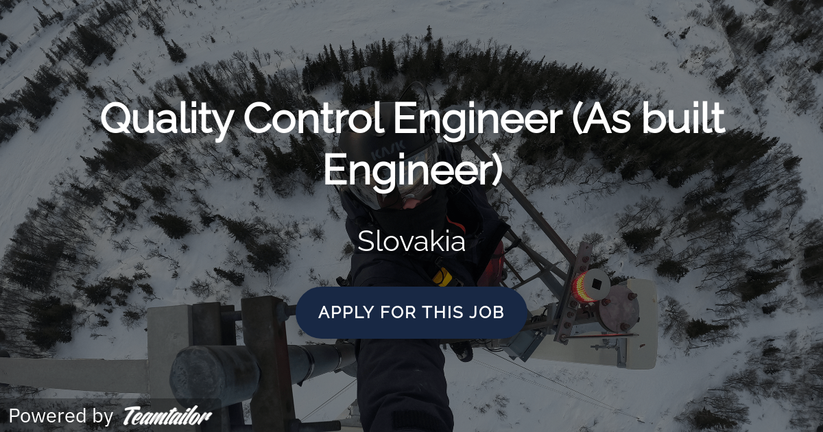 Quality Control Engineer (As built Engineer) - Transtema Norge