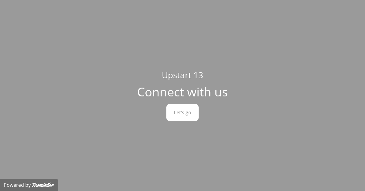 Upstart 13 – Connect