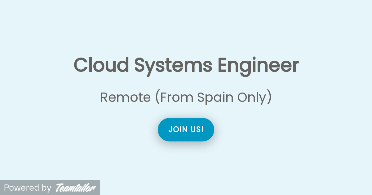 Cloud Systems Engineer - OpenNebula Systems