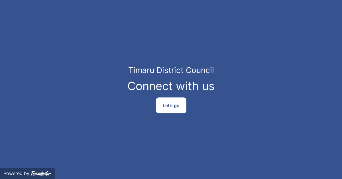 Timaru District Council – Connect