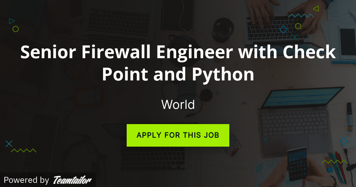 Senior Firewall Engineer with Check Point and Python - CodiLime