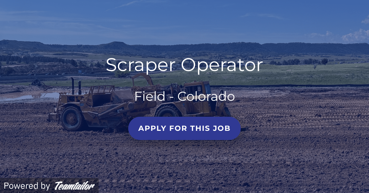Scraper Operator - HEI Civil - Colorado
