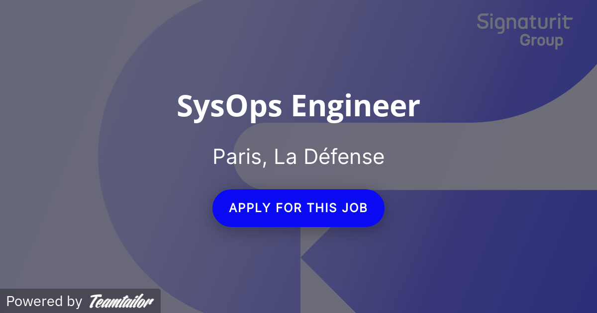 SysOps Engineer* - Signaturit Group