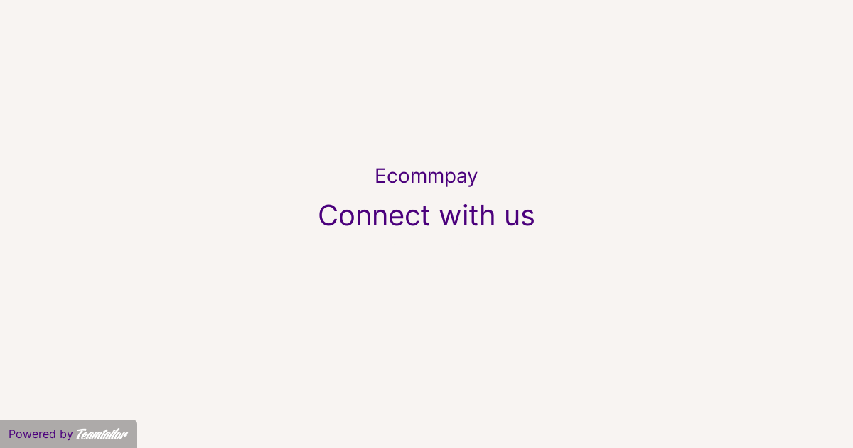 Ecommpay – Connect