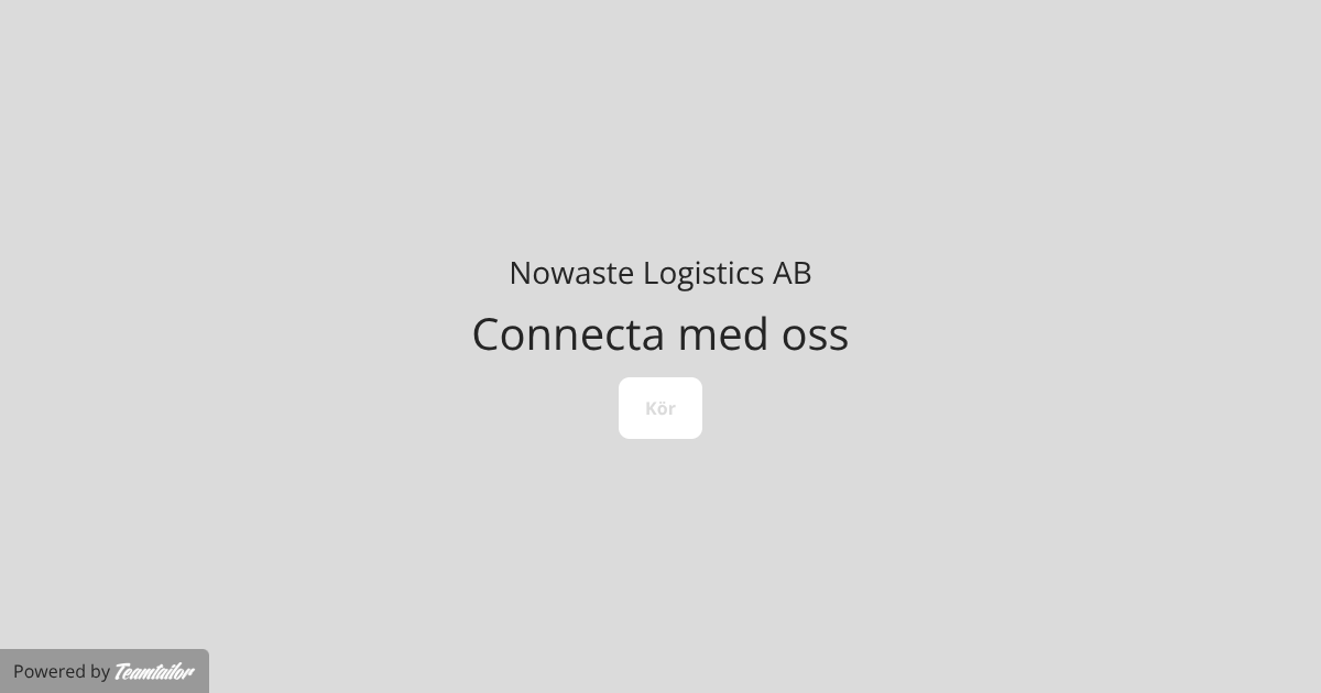 Nowaste Logistics AB – Connect