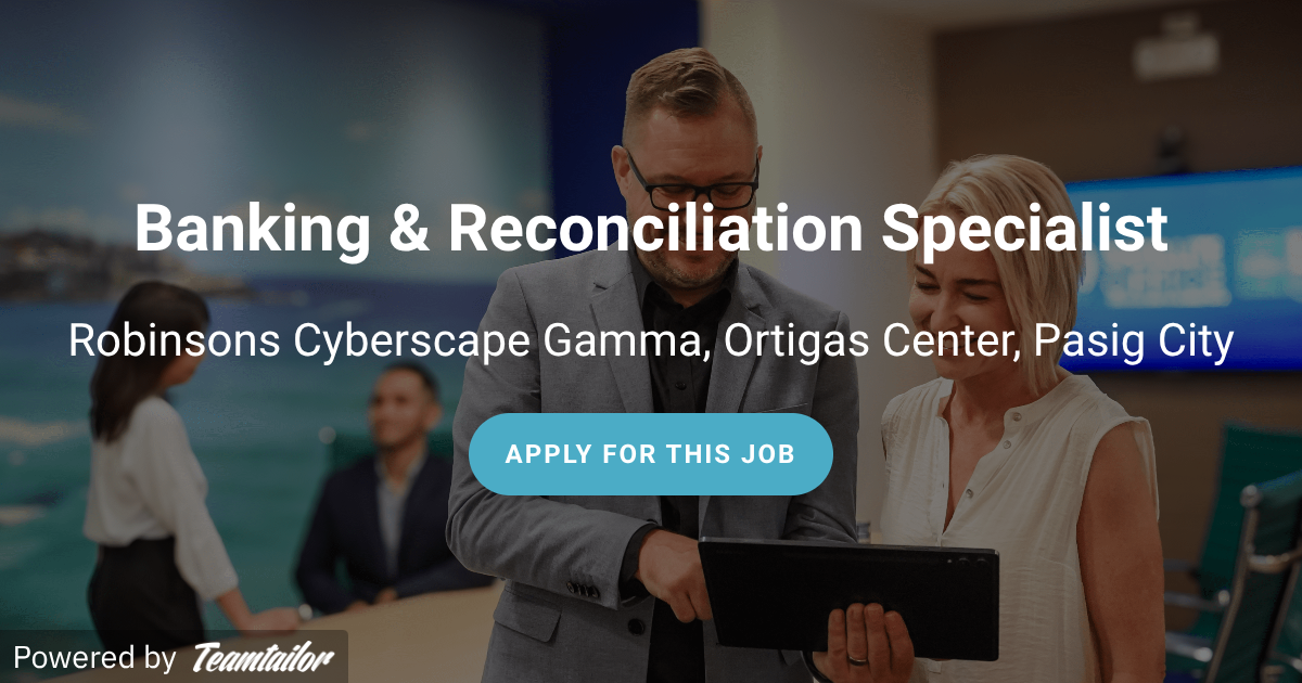 Banking & Reconciliation Specialist - Satellite Office