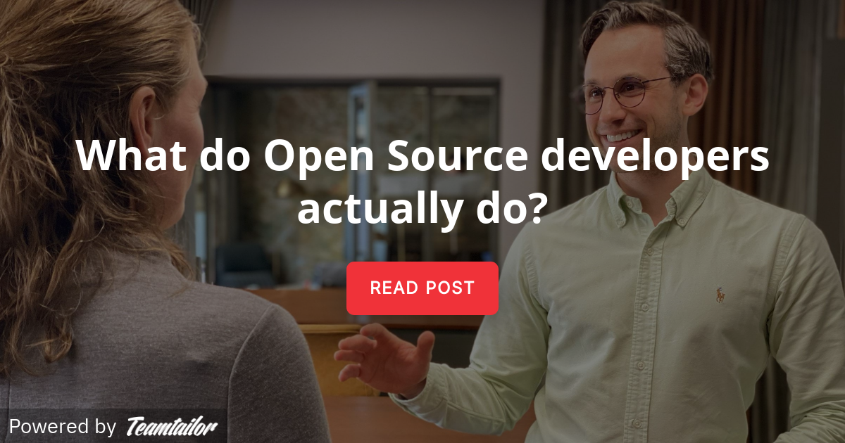 What do Open Source developers actually do? - Posts - Redpill Linpro