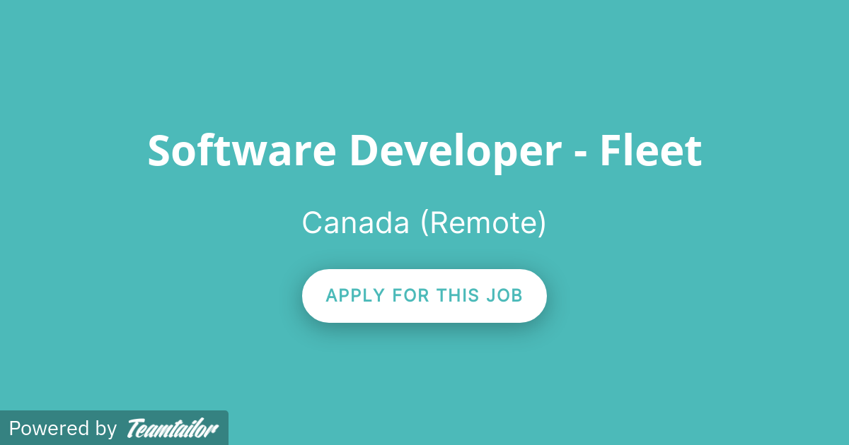 Software Developer - Fleet - SafelyYou