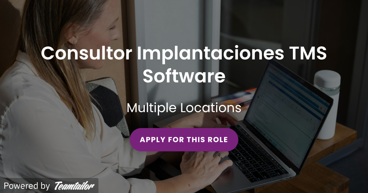 Consultor Implantaciones TMS Software - theHRchapter