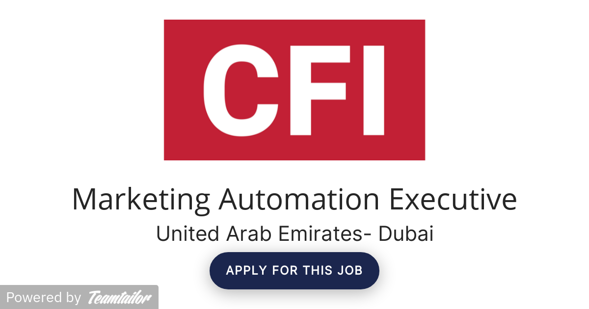 Marketing Automation Executive - CFI Financial Group