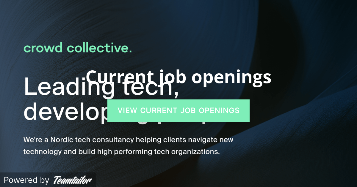 Jobs @ Crowd Collective - Crowd Collective