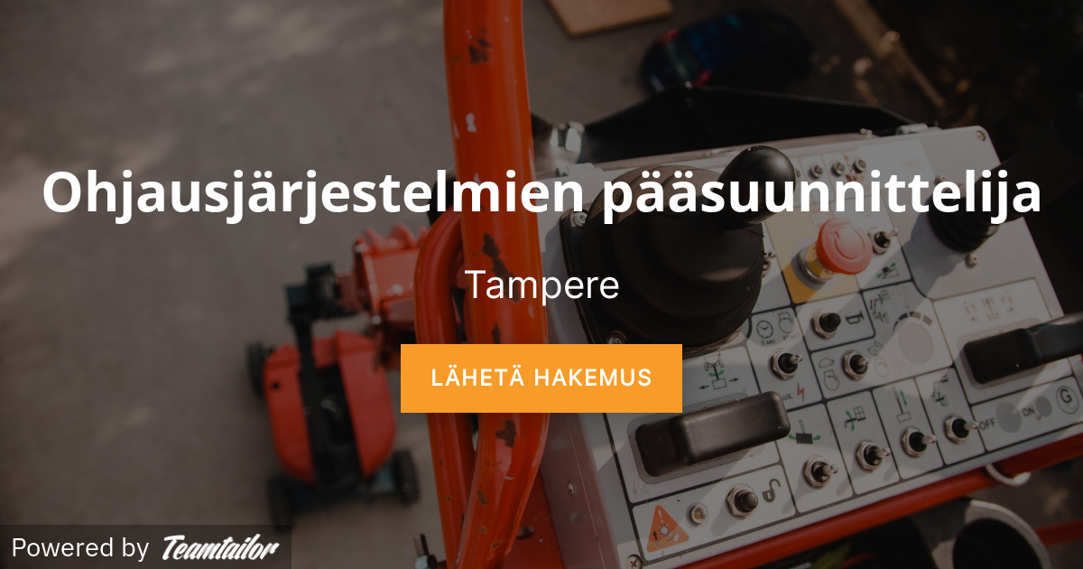 Ohjausjärjestelmien pääsuunnittelija - InSolution Oy