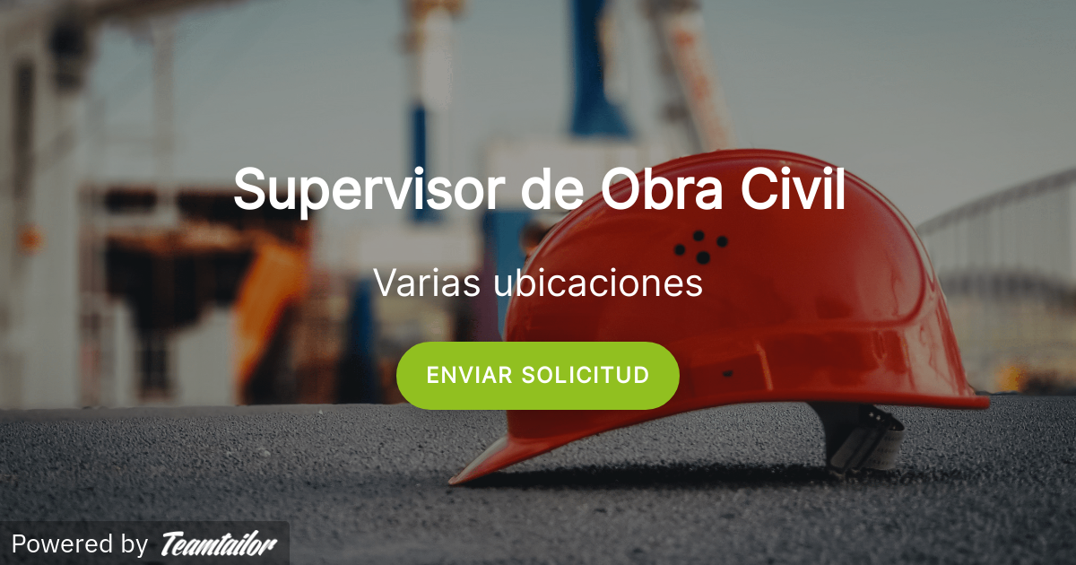 Supervisor de Obra Civil - Iplan Gestión Integral