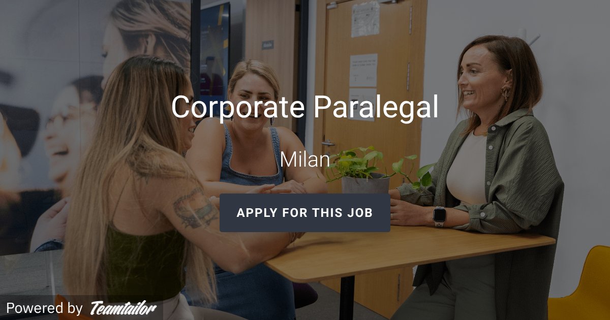 Corporate Paralegal - SD Worx