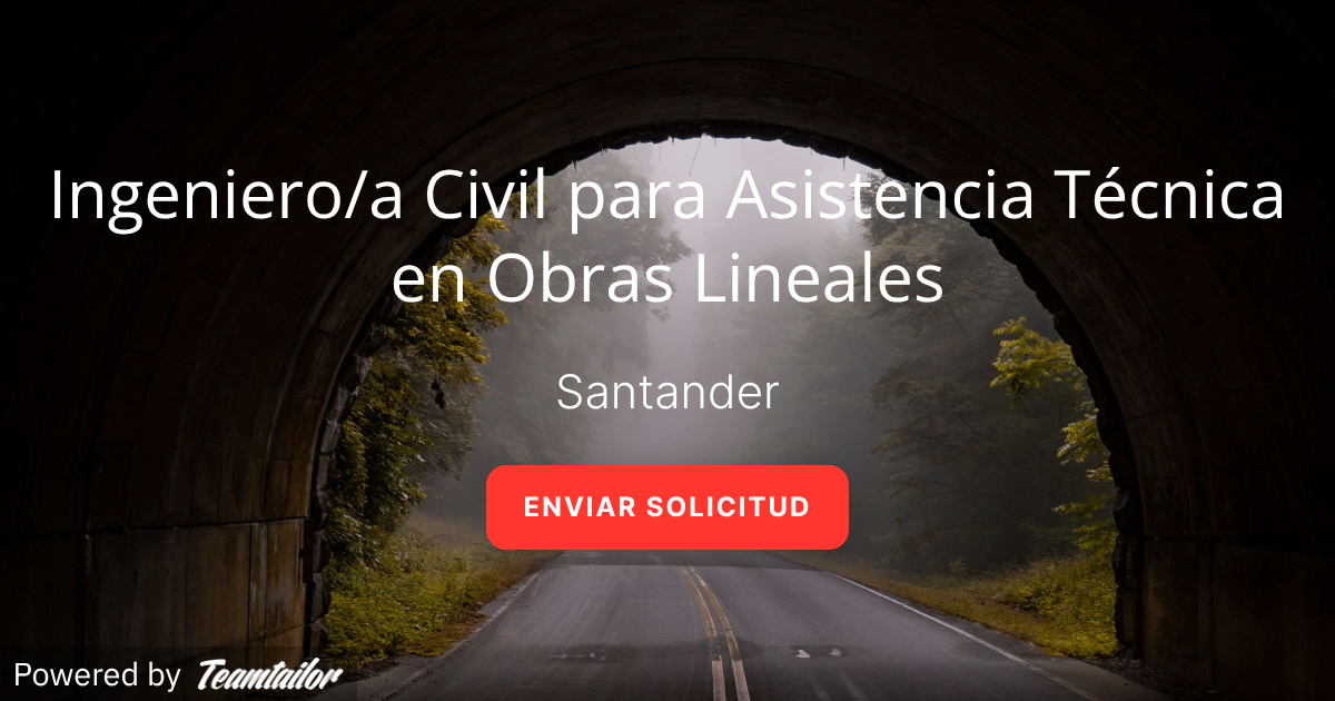 Ingeniero/a Civil para Asistencia Técnica en Obras Lineales - WSP Spain