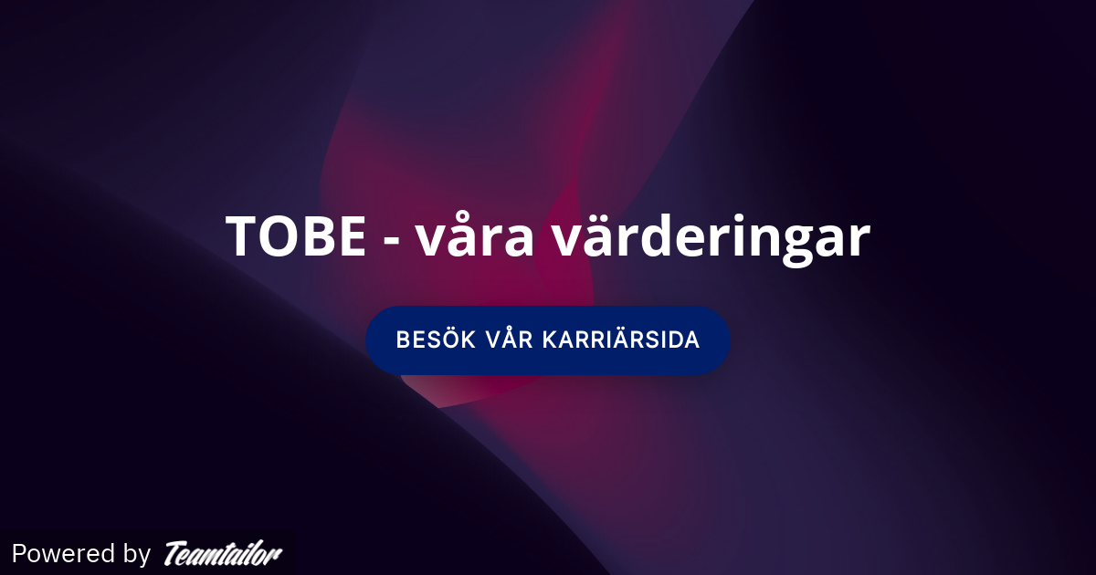TOBE - våra värderingar - TB-Group