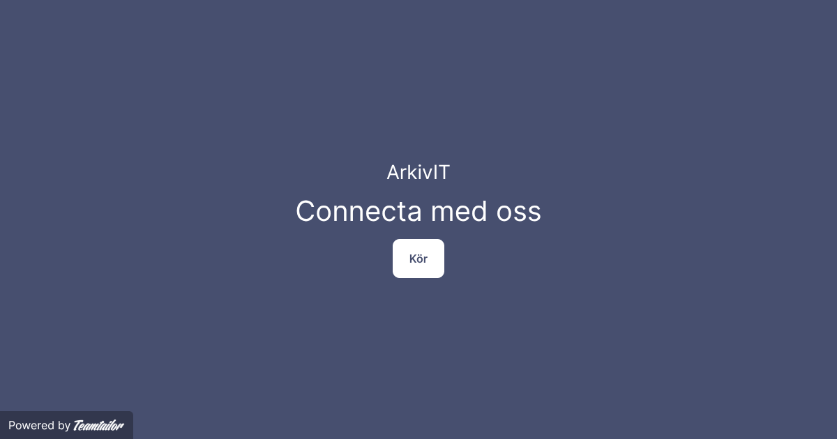 ArkivIT – Connect