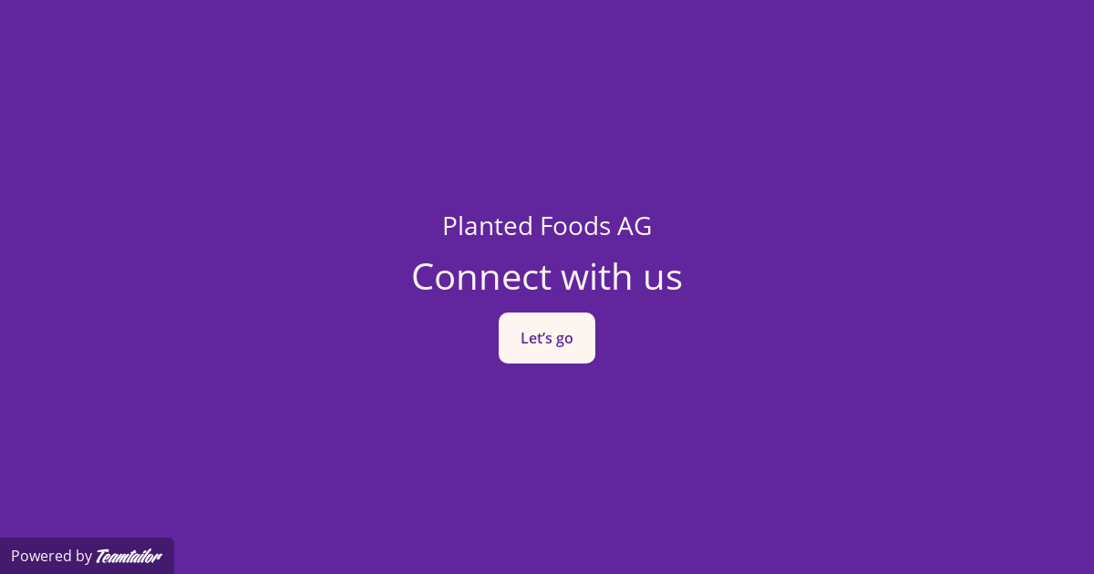 Planted Foods AG – Connect