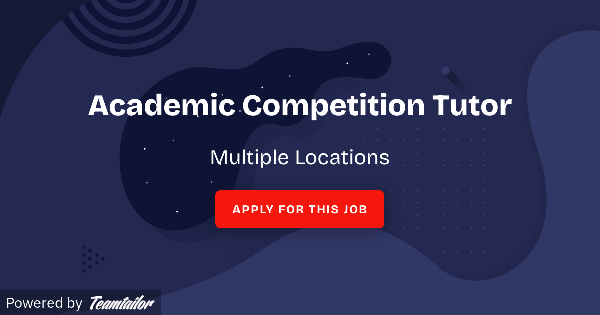 Academic Competition Tutor - Crimson Education