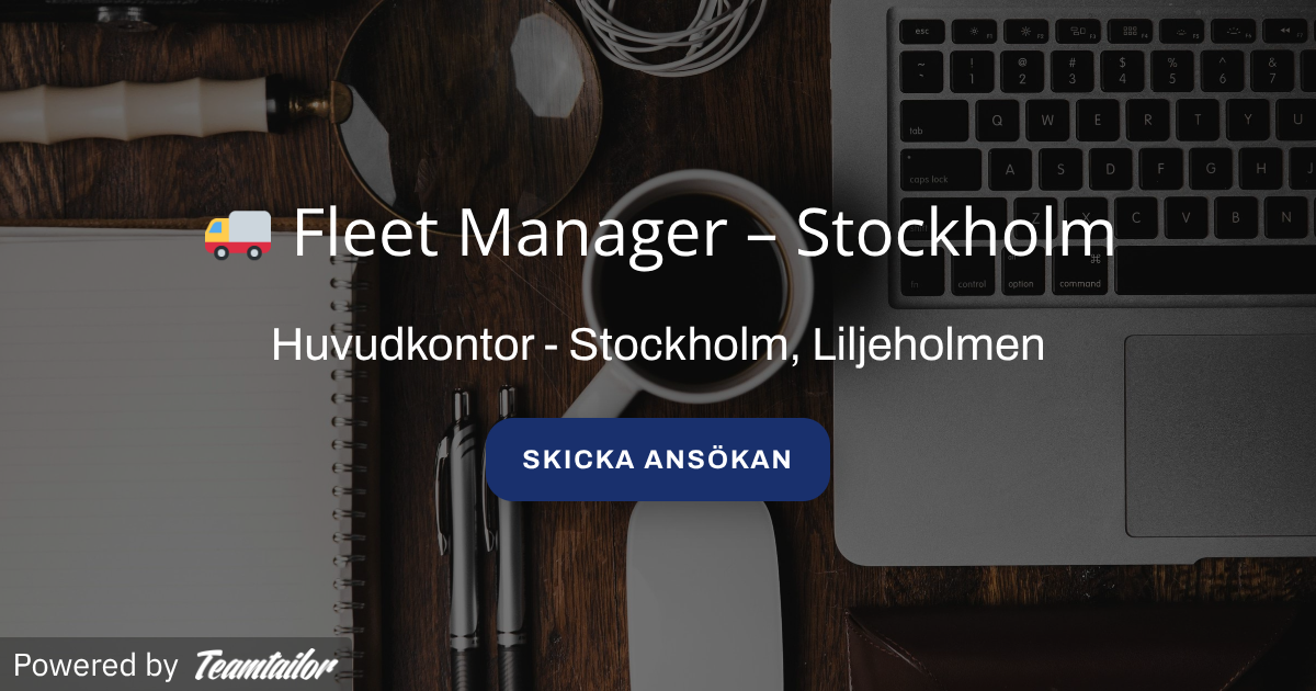 🚚 Fleet Manager – Stockholm - Simplex Bemanning AB