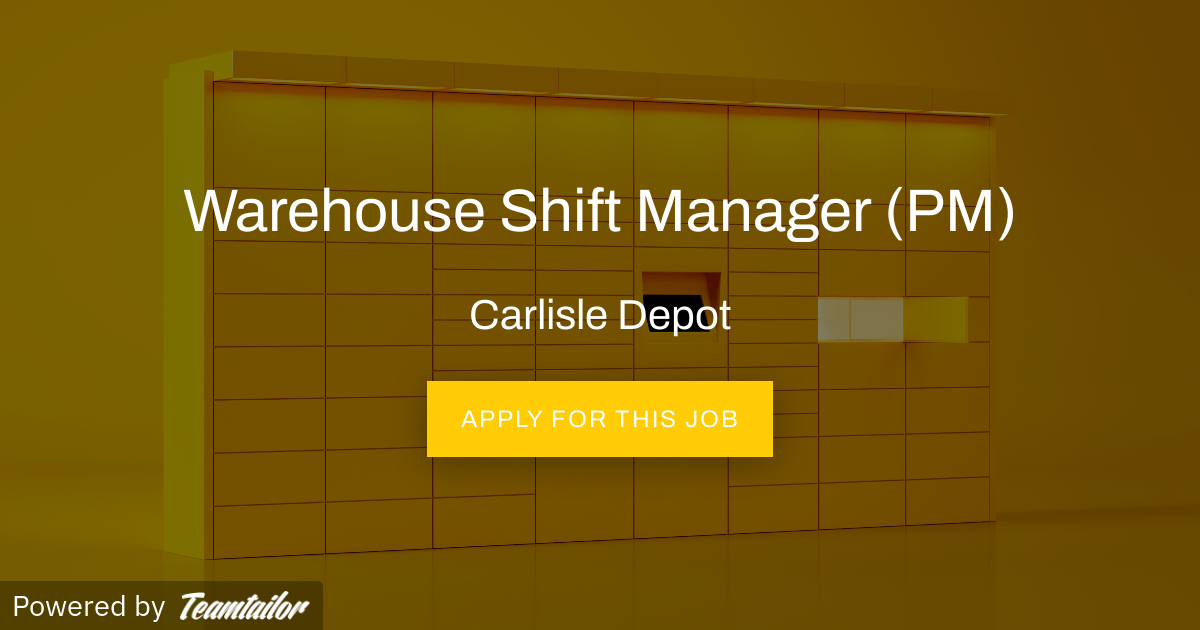 Warehouse Shift Manager (PM) - InPost UK