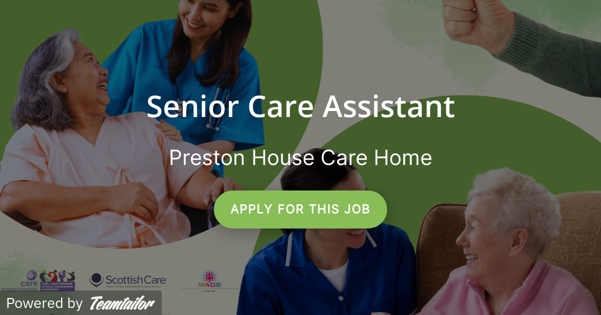 Senior Care Assistant - Holmes Care Group