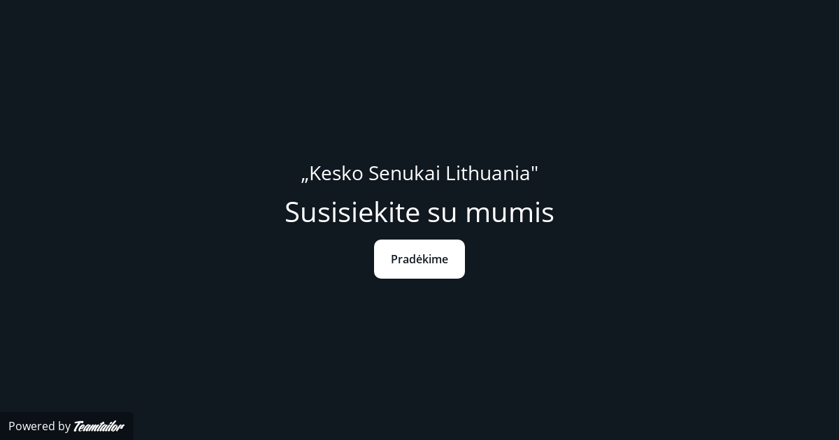 „Kesko Senukai Lithuania" – Connect