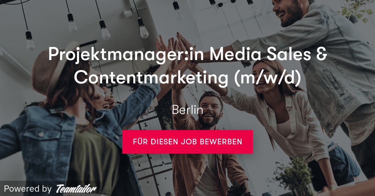 PROJECT MANAGER:IN CONTENT & MEDIA-SALES - Mediaplanet