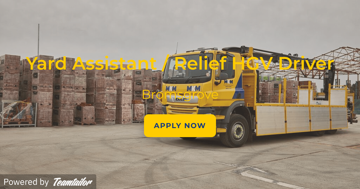 Yard Assistant / Relief HGV Driver - MKM Building Supplies