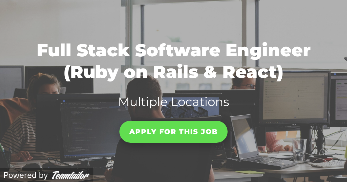 Full Stack Software Engineer Ruby On Rails And React Wakapi