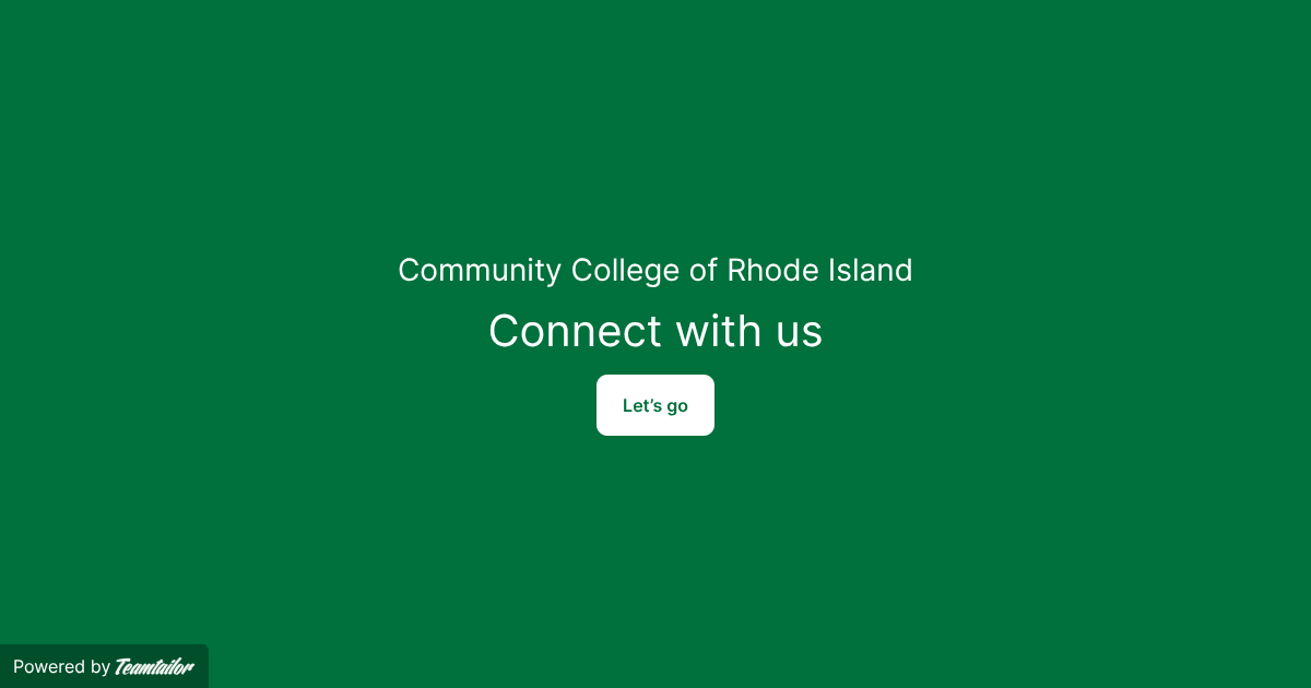 Community College of Rhode Island – Connect