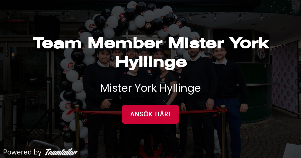 Team Member Mister York Hyllinge - Mister York