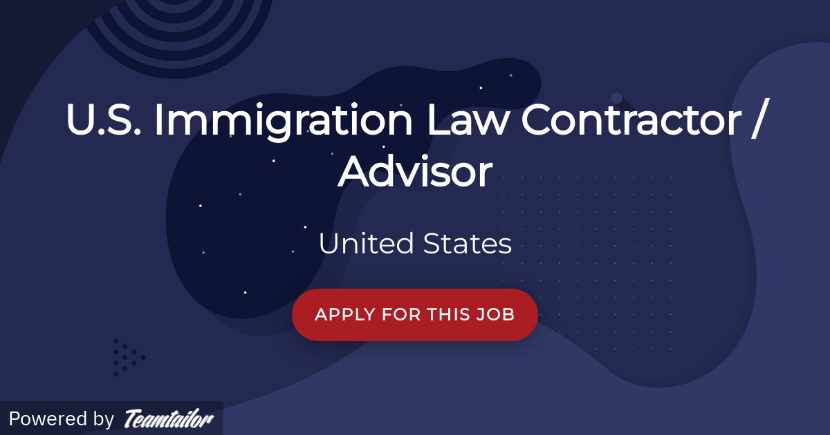 U.S. Immigration Law Contractor / Advisor - Crimson Education